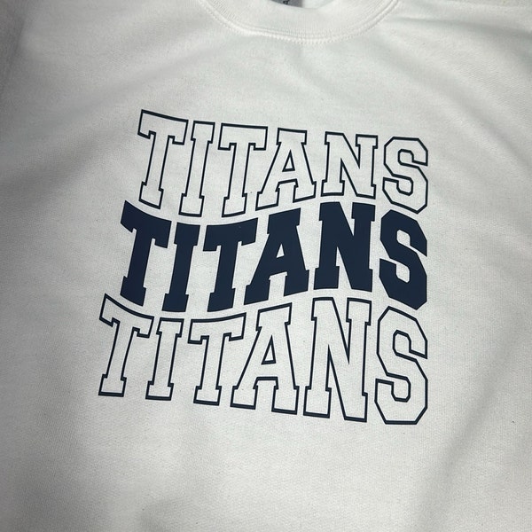 Titans Stacked Varsity SVG, PNG ,dxf, Jpg, Eps, Titans Wavy Sublimation ...