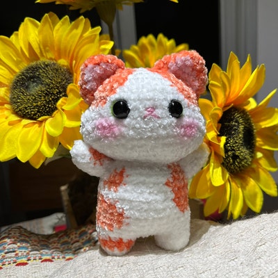 2in1 Crochet Pattern Brownie the Calico Cat and White Meow, Soft Toy ...