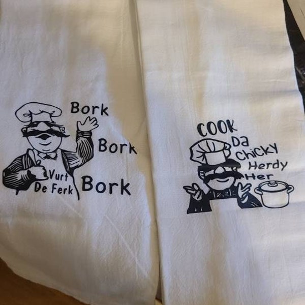 Swedish Chef Towel, Swedish Chef Kitchen Decor, Swedish Chef Tea Towel ...