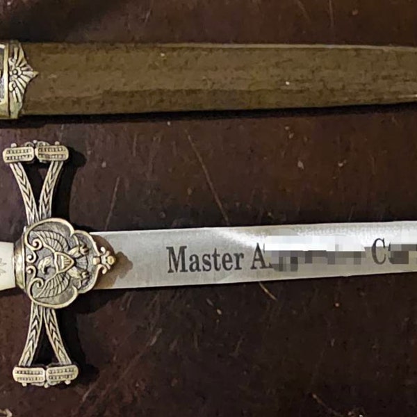 Personalized Medieval Dagger | Laser Engraved Stainless Steel With ...