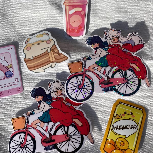 Anime Couple Sticker, Cute Kawaii Anime Sticker, Cute Couple Anime ...