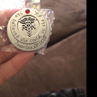 Personalized Nursing Pin / LPN BSN RN / Nurse Pin / Nursing Student ...