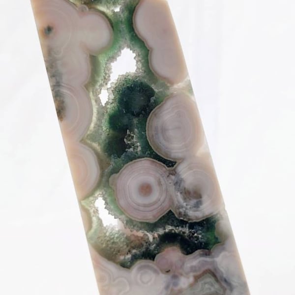 Black Flower Agate Sphere, Cherry Blossom Agate Sphere, Blue Flower ...