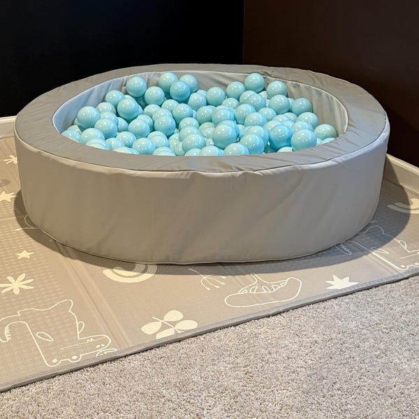 Rainbow Ball Pit Balls for Kids Play, Plastic Balls for Ball Pit, BPA ...