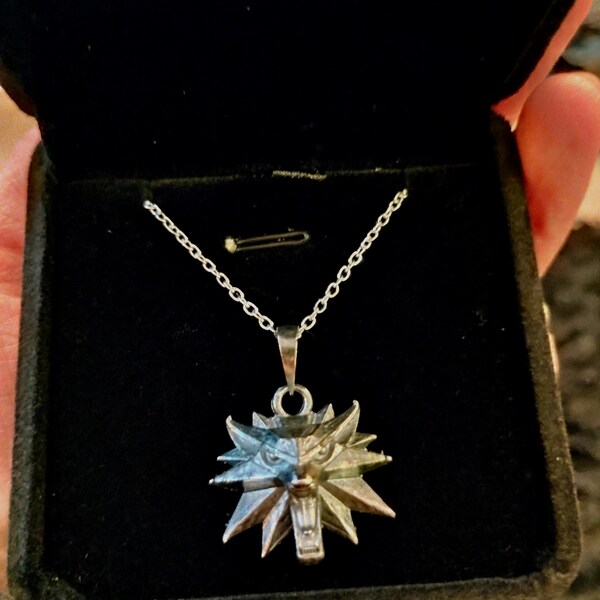 The Witcher Inspired Wild Hunt Logo Silver Pendant Necklace – Fan Made ...