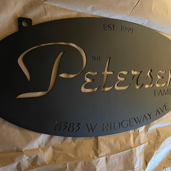 Oval METAL SIGN ,personalized Metal Sign, Personal Door Sign, Perfect ...