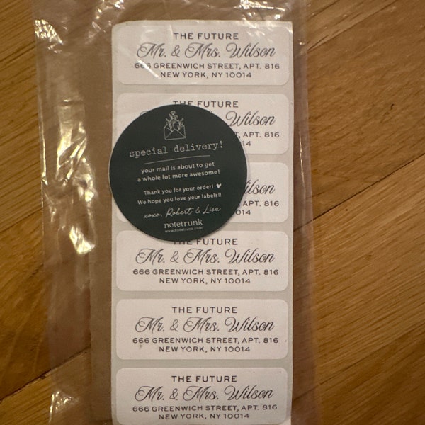 Wedding Address Labels | Return Address Label | Rolls & Sheet Labels ...