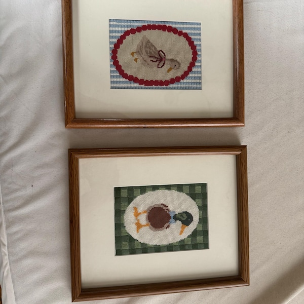 Nursery Duck - Printed Needlepoint Canvas - Etsy