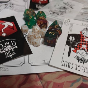 Aether Flow Translucent Dice Set for Dungeons & Dragons DND - Etsy