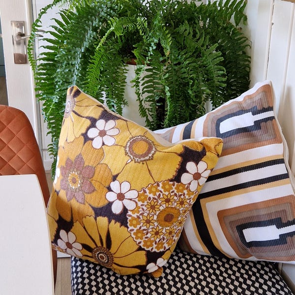 Vintage Fabric, 70s Fabric, Retro Fabric, Midcentury Fabric, Fieldcrest ...