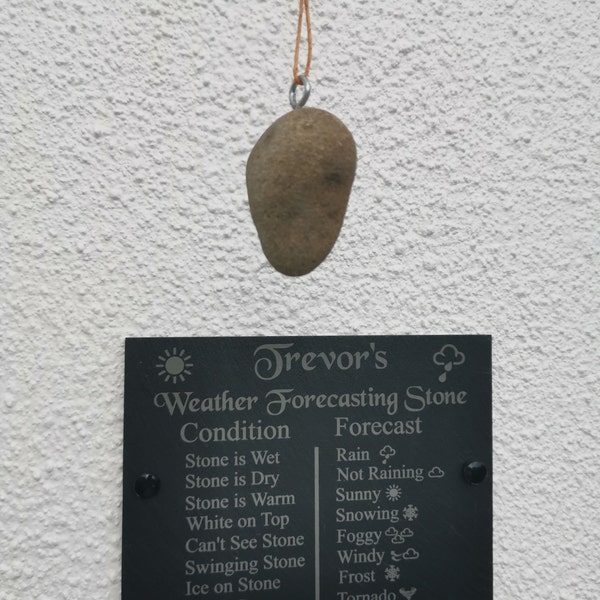 Personalised Weather Forecasting Stone, Funny Slate Sign - Etsy UK
