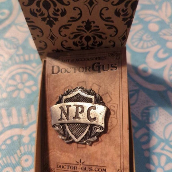 NPC Class Badge - RPG Character Class Pin - Handcrafted Pewter ...