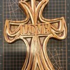 Easter Cross Intarsia Pattern Segmentation Scroll Saw Pattern Bandsaw ...