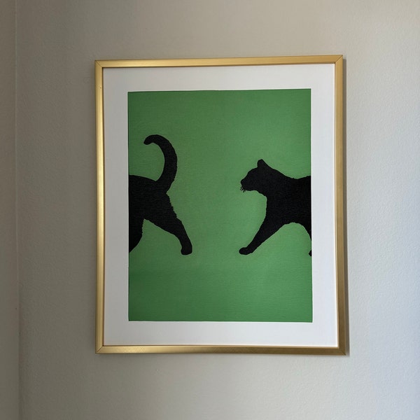 Matrix Movie Poster / Matrix the Black Cat Wall Decor / Cult Movie ...
