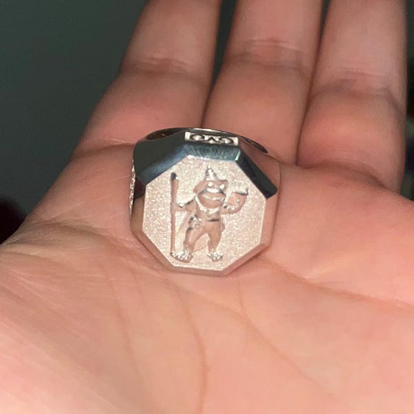 Greek Spartan Warrior Unique Signet Ring for Men in Silver, Vintage ...