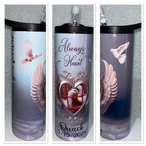 Blue in Loving Memory PNG, Memorial Template, Sublimation Design ...