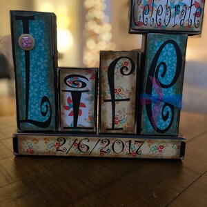 Customized Family Sign Word Blocks Word Art | Etsy