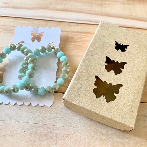 Earring Box Template, Earring Display Box SVG, Keychain Gift Box DXF ...