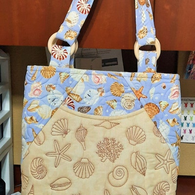 Beach Creations Machine Embroidery Designs, Boho Decor Clam Embroidery ...