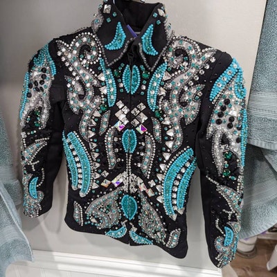 Turquoisegrey Western Custom Showmanship Jacket - Etsy