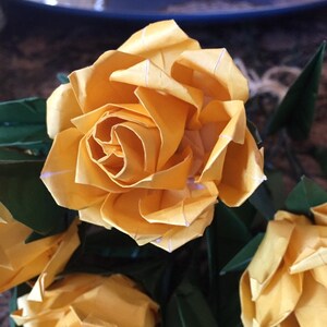 Paper Rose Gift Premium Origami Rose 1st Anniversary Gift Paper Gift - Etsy