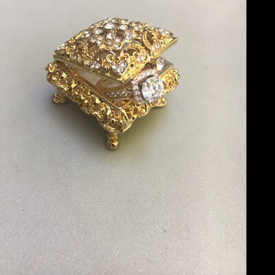 Beautiful Swarovski Crystal Ring Box - Etsy