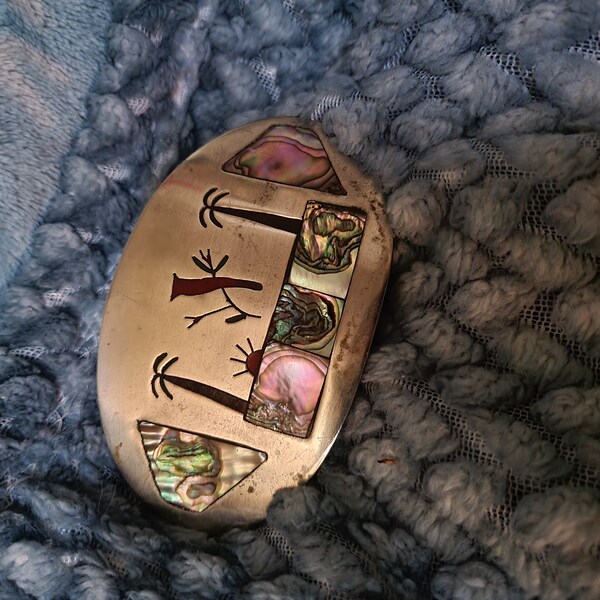 Vintage Seashell Shell Figural Design Brass Belt Buckle - Etsy