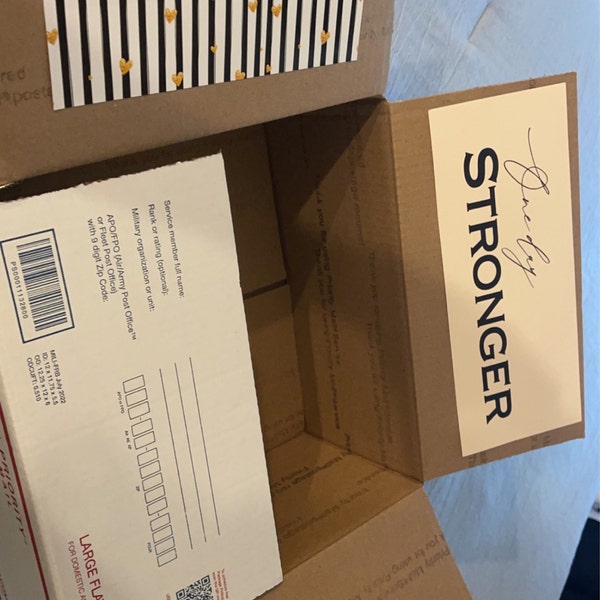 One Day Closer Care Package Flap Stickers / One Day Stronger / Military ...