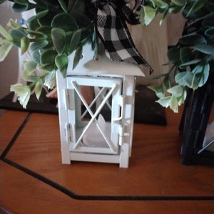Mini Tea Light Lantern Tiered Tray Decor Mini Lantern for Tiered Tray ...