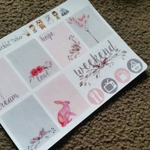 Weekly Sticker Set Watercolor Flowers Planner Stickers - Etsy
