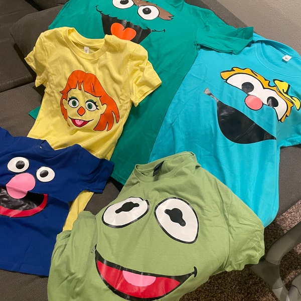 Street Character Shirts Family Birthday Vacation Halloween Large Group ...