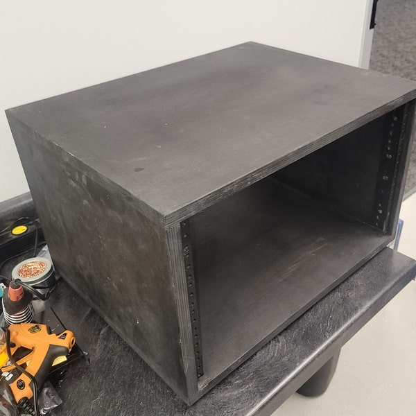 Double Bay Desktop Studio Equipment Rack - Ships Assembled - Handmade ...