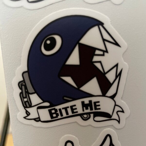 Chain Chomp Vinyl Sticker Mario Kart Nintendo - Etsy