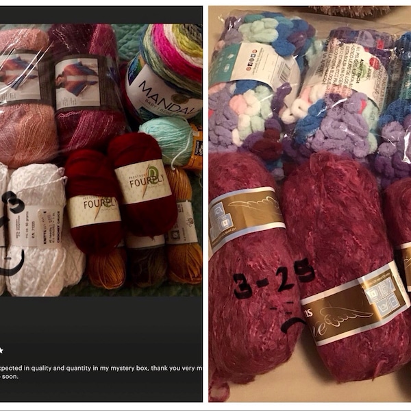 Assorted Mystery Yarn Box- USPS Flat Rate Priority Box Medium or Large ...