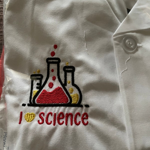 Kids' Custom Lab Coat, Embroidered Personalized Kids Lab Coat, Kids ...