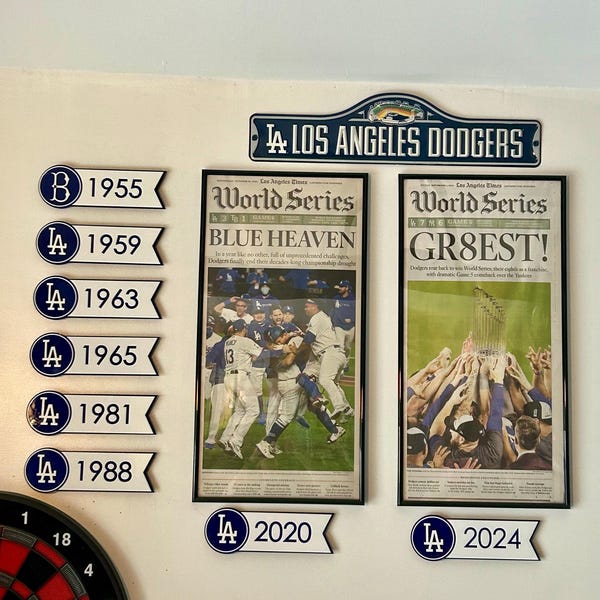 Welcome to Dodger Stadium Sign - Etsy