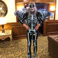 LADY MOTH Halloween Costume, Full Body Skeleton Costume, Adult Skeleton ...