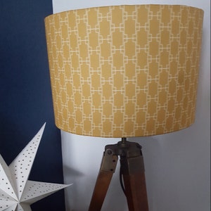Yellow Light Shade, Geometric Lampshade, Mustard Lampshade, Yellow ...