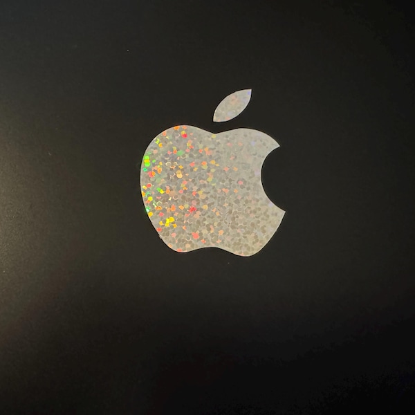 Silver Glitter Sparkle MacBook Apple Color Changer Decal - Opaque Vinyl ...
