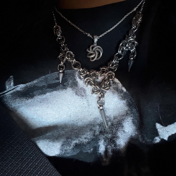 PIERCED 2 BRACELET - Stainless Steel Chainmaille Goth Alternative ...