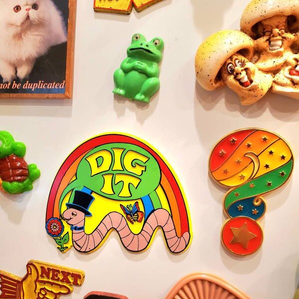Magnet... Dig It... Rubber Magnet... Gardener Gift...compost...3d ...