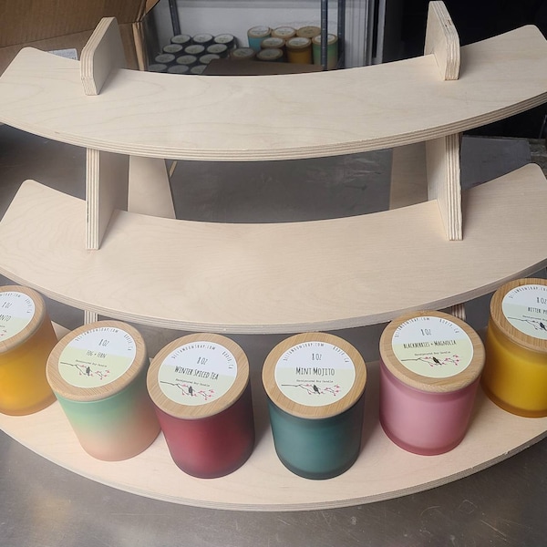 3-tier HDF Curved Display Stand for Markets and Shows - Etsy