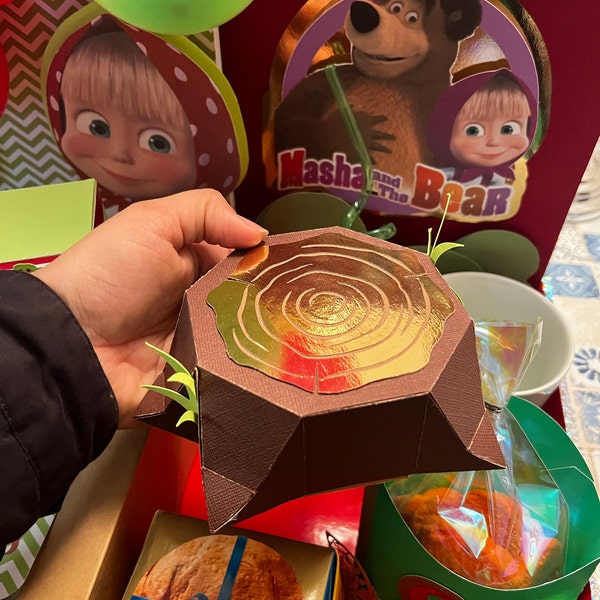 Tree Trunk Box Paper Crafting - Candy Box Chocolate Easter Autumm Svg ...