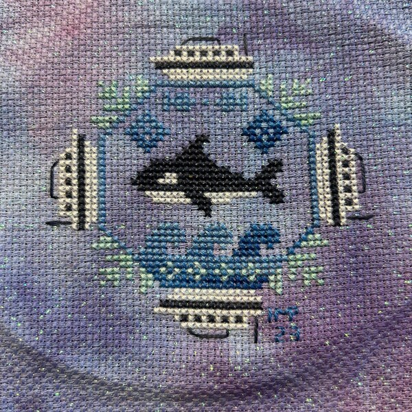 Quirky Quaker: Stingray - PDF Pattern - Cross Stitch - Darling & Whimsy Designs - Etsy