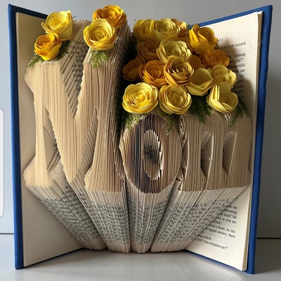 Star of David Book Fold Pattern Book Sculpture Mark and - Etsy