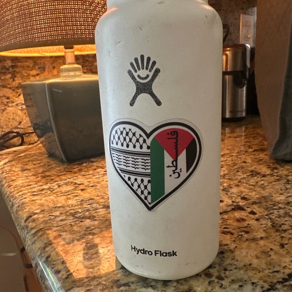 Black Palestine Keffiye Heart Embroidered Patch to Iron on or Sew on ...