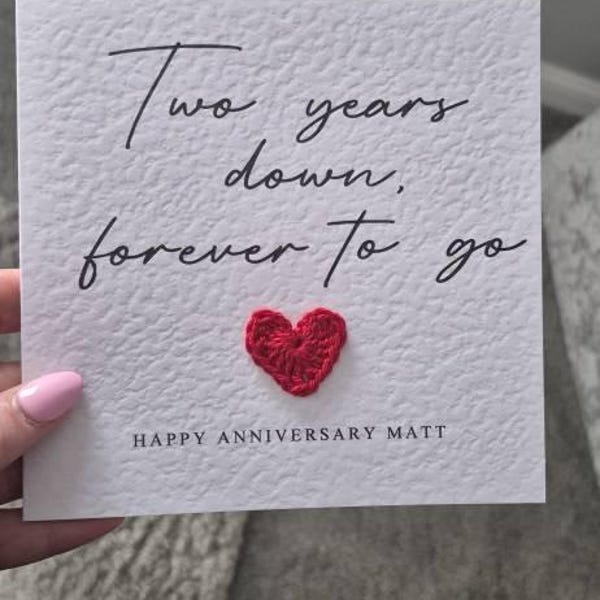 Sweet Words Anniversary Card, Anniversary Card for Him, for Her, If I ...