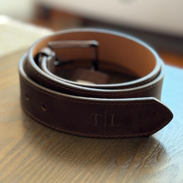 Personalized Handmade Belt for Dad, Valentines Day Gift for Him, Gift ...