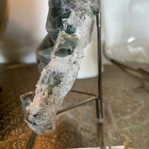 Natural Feather Fluorite Sphere , Snowflake Quartz Crystal Fluorite ...