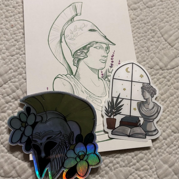 Postcard: Art Nouveau Achilles & Patroclus | Greek Mythology Artwork ...